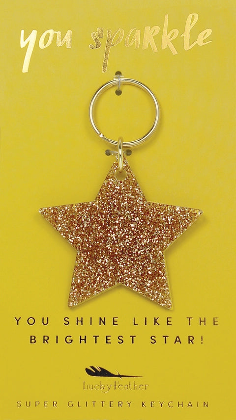 You Sparkle Keychain, Star – Main Street Co.